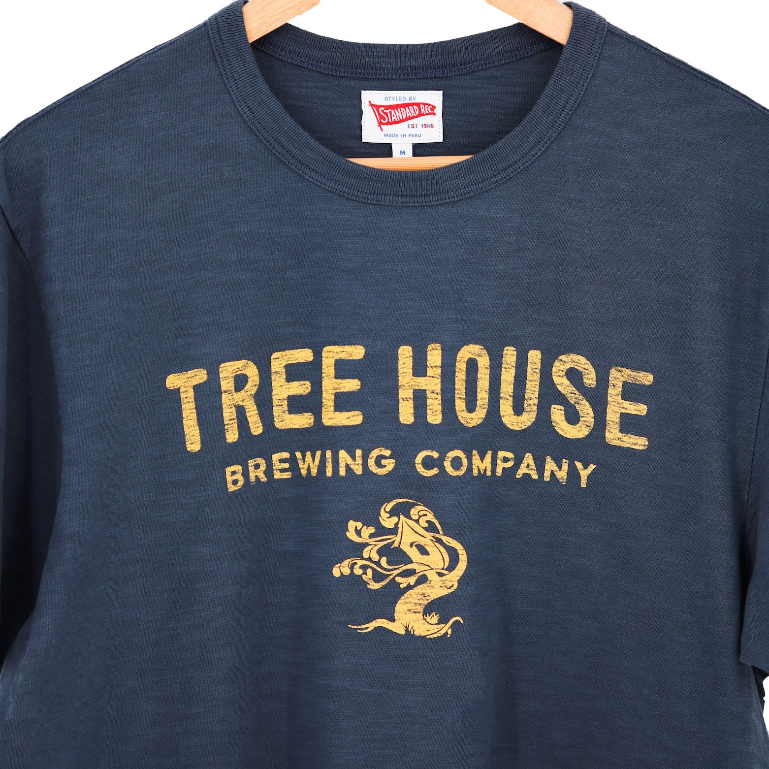 Standard Rec Vintage Gold Logo T-Shirt | Tree House Brewing Company