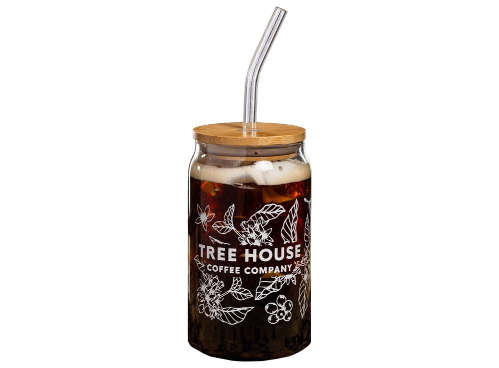 Cold Brew Glass w/ Straw | Tree House Brewing Company